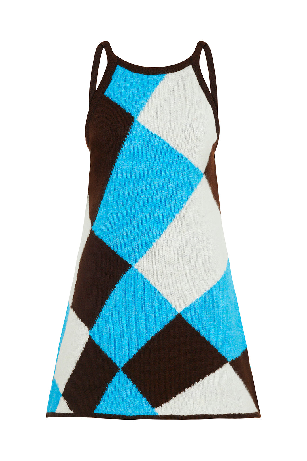 ZANE - Diamond patterned knit mini dress – SIEDRÉS